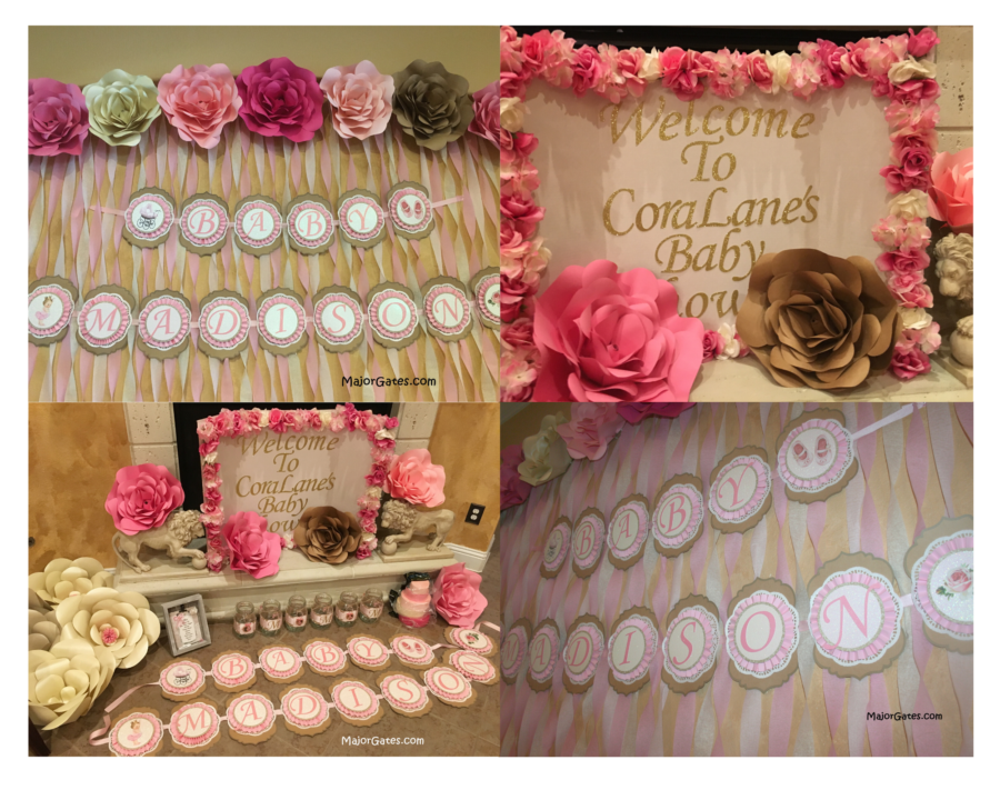 Rustic Pink Baby Shower Ideas · Major Gates