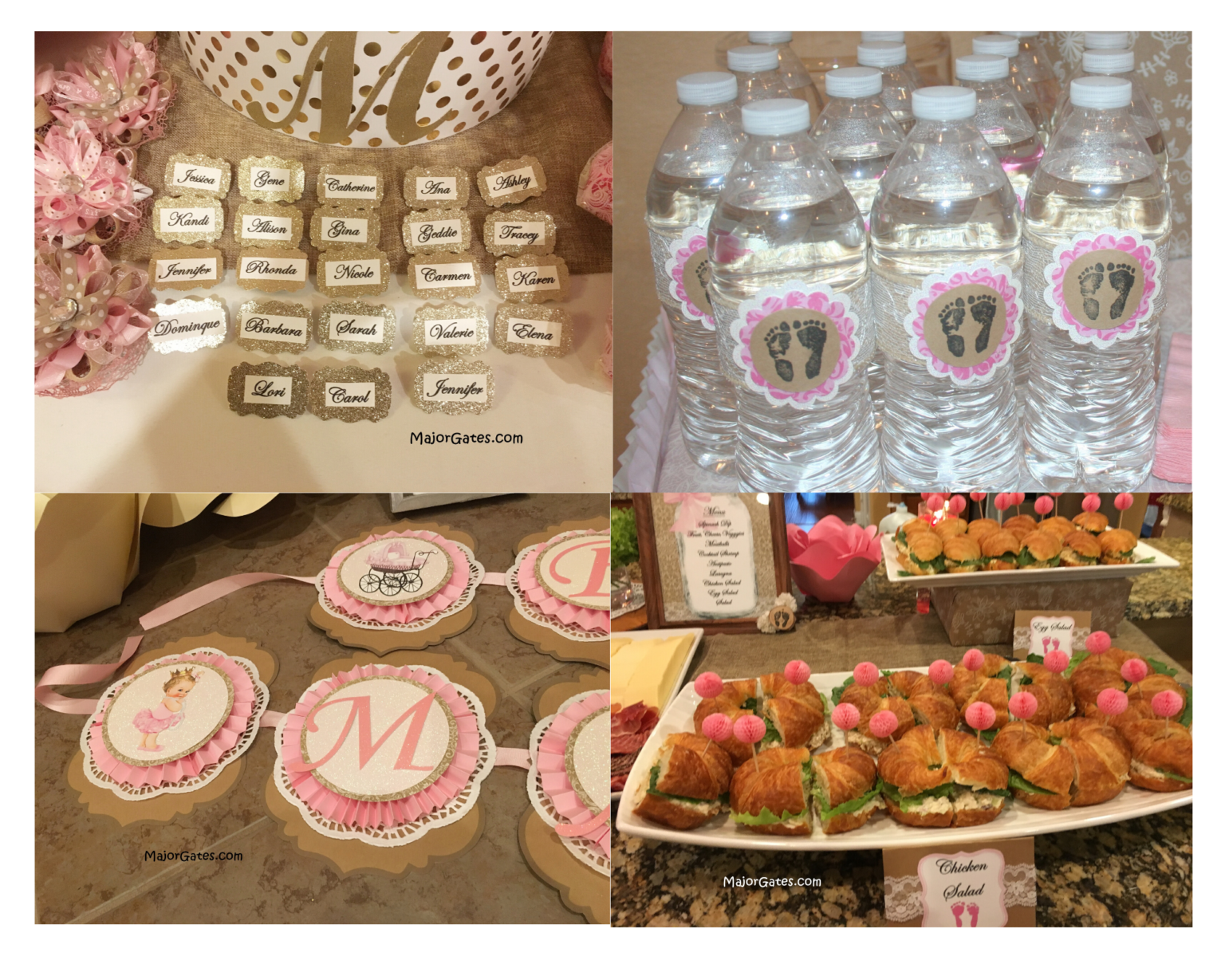 Rustic Pink Baby Shower Ideas · Major Gates
