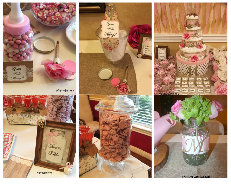 Rustic Pink Baby Shower Ideas · Major Gates