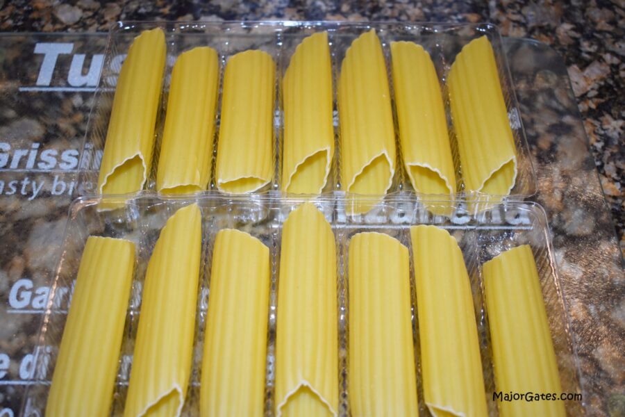 Cheese and Spinach Manicotti · Major Gates