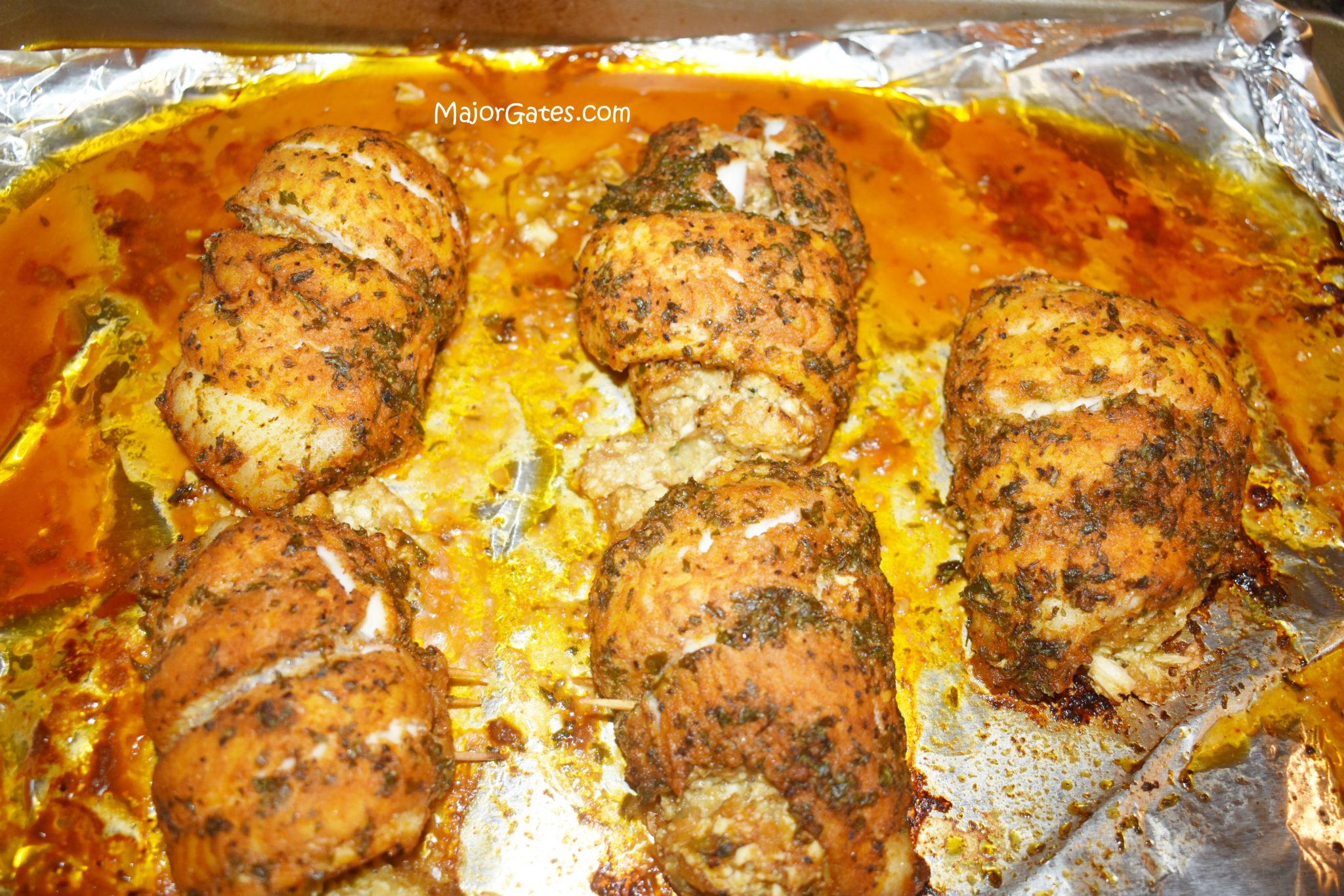 Baked Stuffed Catfish · Major Gates