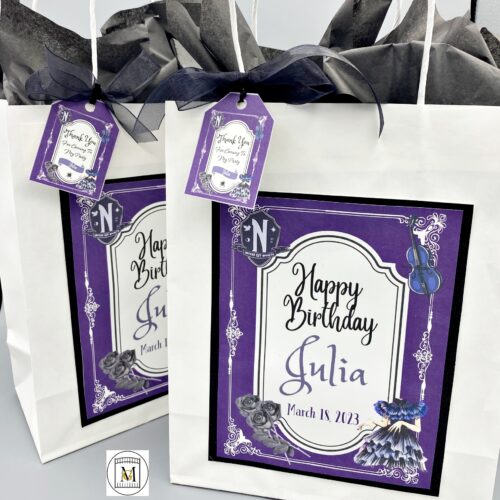 Wednesday/Halloween Chip Bag/Popcorn Cover (Editable) · Major Gates