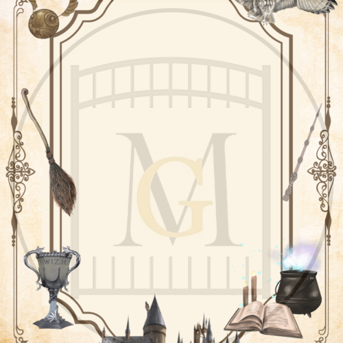 Wizard Harry Potter Party Gift Bag Label/EDITABLE · Major Gates