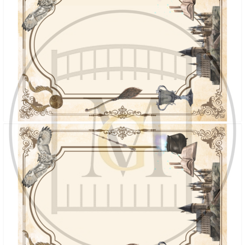 Wizard Harry Potter Party Gift Bag Label/EDITABLE · Major Gates