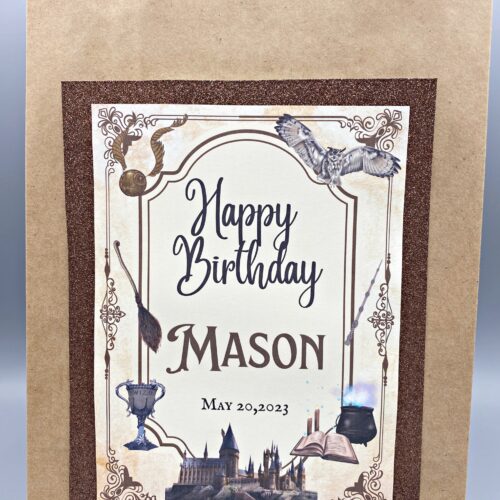 Wizard Harry Potter Party Gift Bag Label/EDITABLE · Major Gates