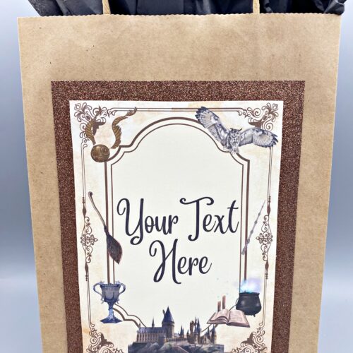 Wizard Harry Potter Party Gift Bag Label/EDITABLE · Major Gates