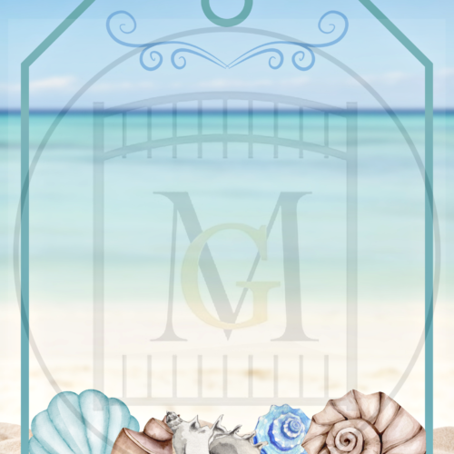 Beach Ocean Birthday Favor Tag Label-Editable · Major Gates