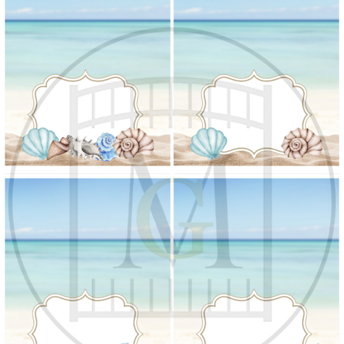 Beach Ocean Birthday Food Tent Candy Label - Editable · Major Gates