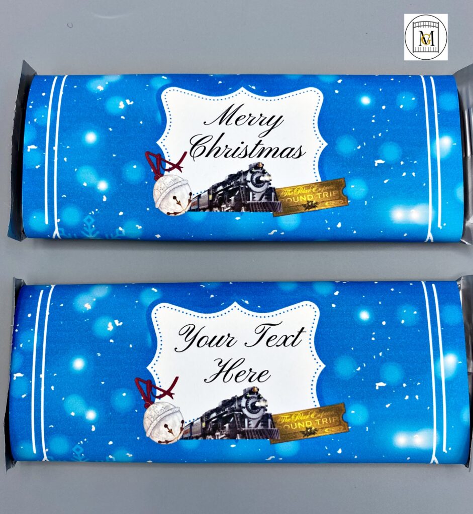 Polar Train EDITABLE Hershey Bar Label Download · Major Gates