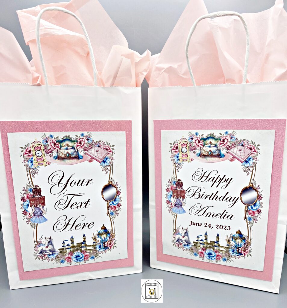 Princess Fairy Tale EDITABLE Gift Bag Label Download · Major Gates
