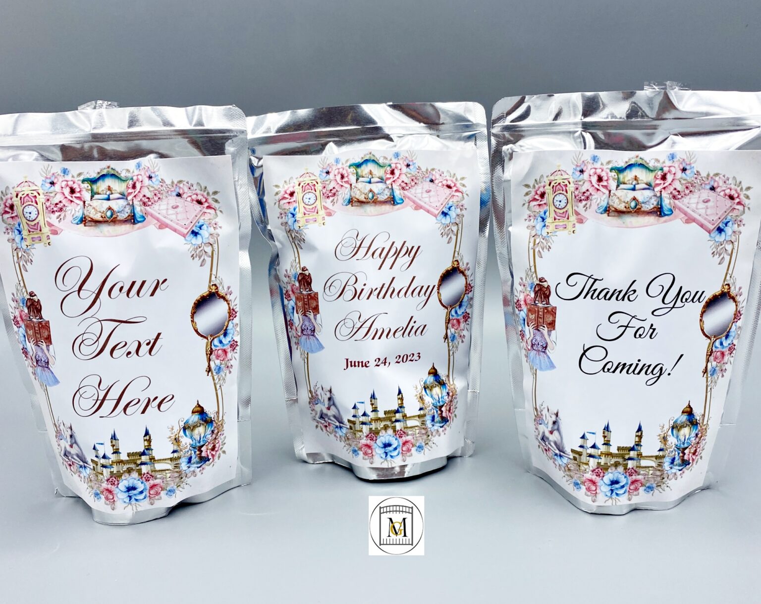 Princess Fairy Tale Birthday Party Capri Sun EDITABLE Label Download ...