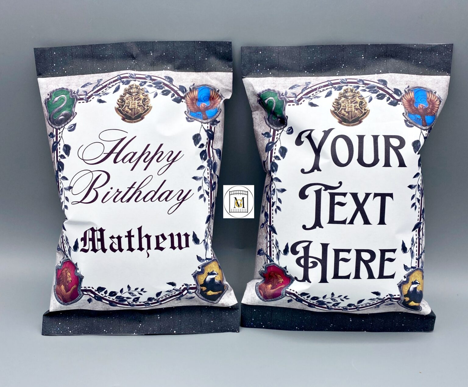 Wizard HP Harry Potter Chip Bag/Popcorn Cover - EDITABLE Download ...
