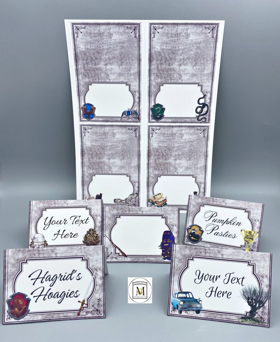 Wizard HP Birthday Food Label-Candy Label-EDITABLE Download · Major Gates
