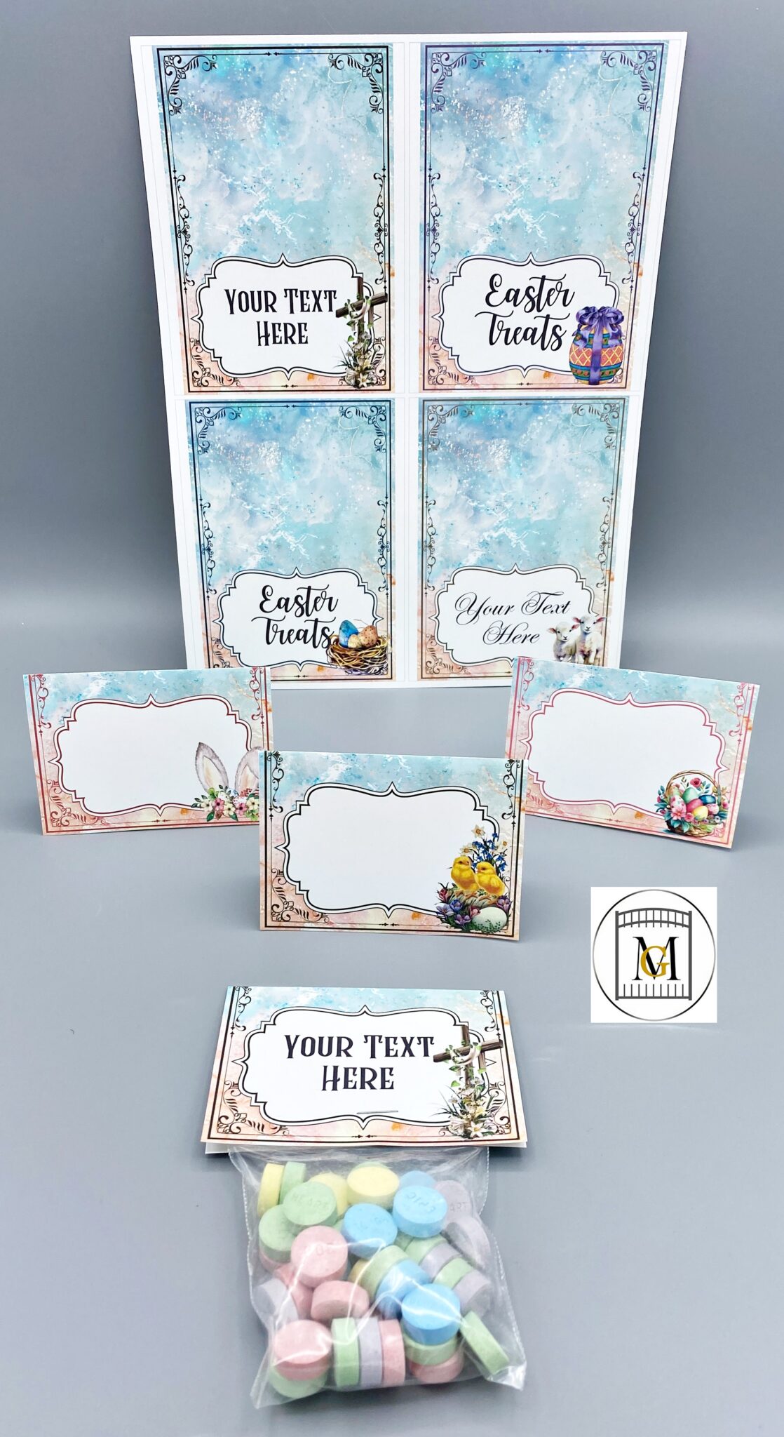 Easter Food Tent Label-Candy Label-Place Cards EDITABLE Download ...