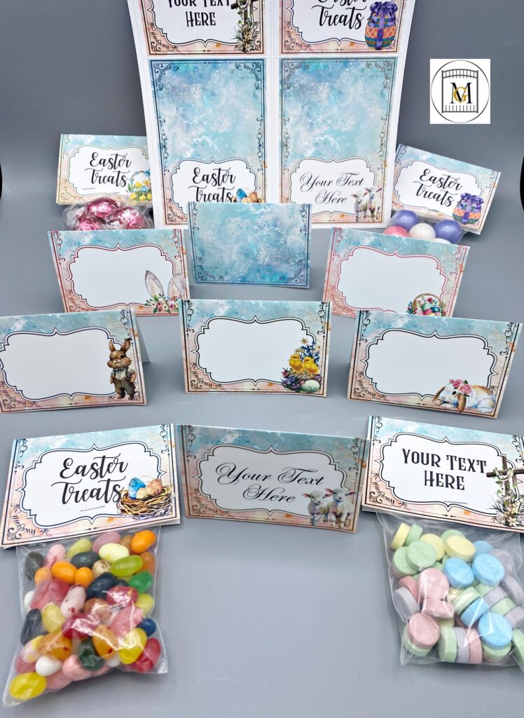 Easter Food Tent Label-Candy Label-Place Cards EDITABLE Download ...