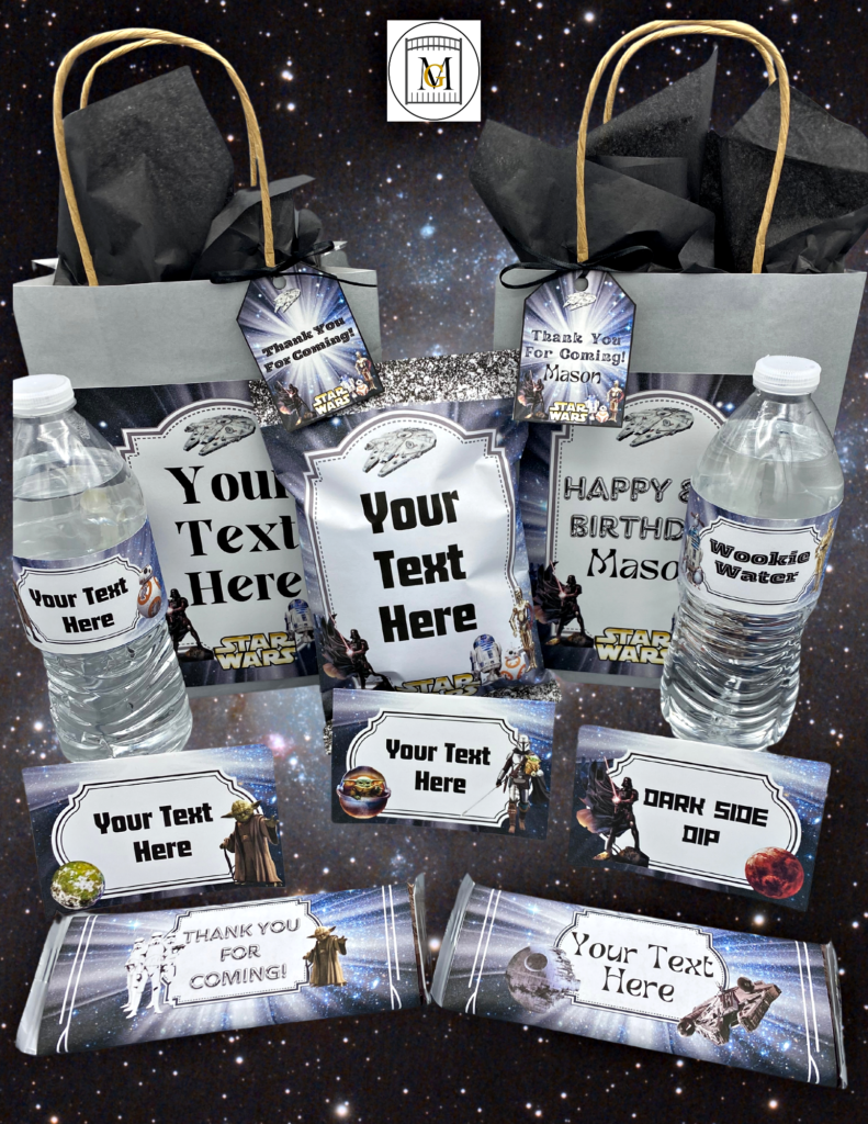 Star Wars Birthday Party Bundle EDITABLE Download · Major Gates