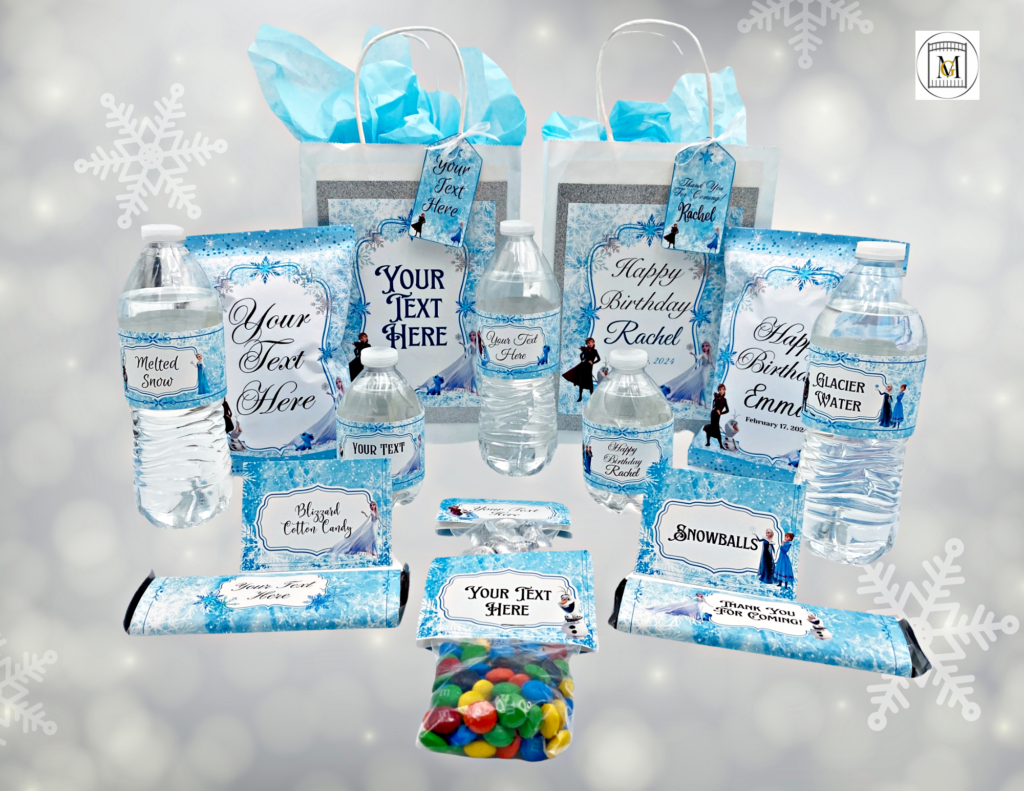 Frozen Birthday Party Bundle EDITABLE Download · Major Gates