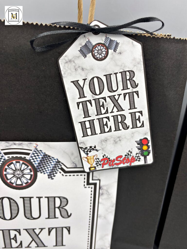 Racing Cars Birthday Party Favor Tag/Thank You Label EDITABLE Download ...