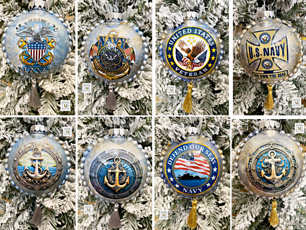 DIY Navy Ornaments · Major Gates